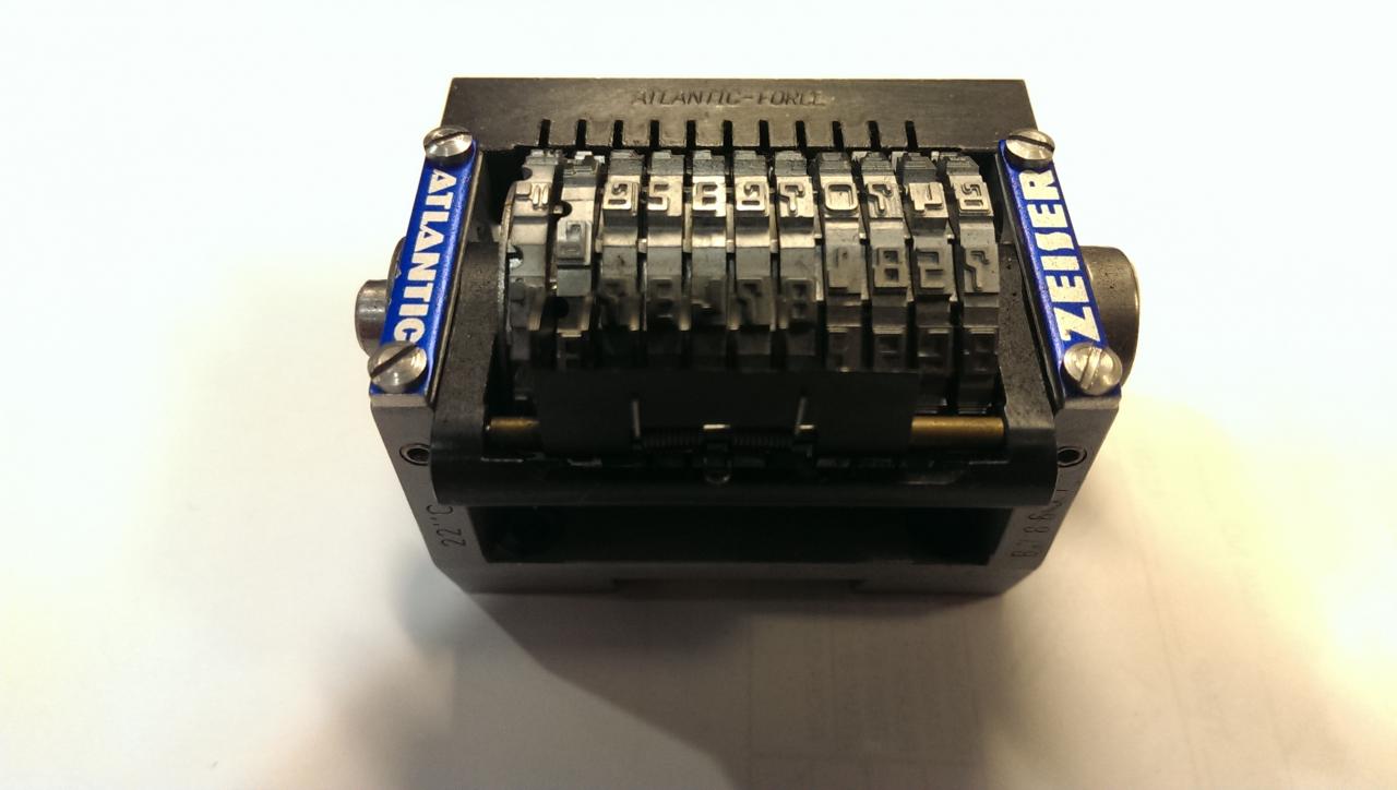 Lot #49: Atlantic Force MICR 11-Digit Numbering Machines (Odd & Even ...